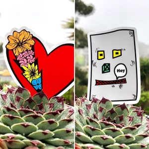 Single Sticker, Hand-drawn Waterproof Decal, You Choose Design - Etsy