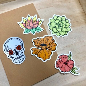 Single Sticker, Hand-drawn Waterproof Decal, You Choose Design - Etsy