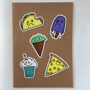 Single Sticker, Hand-drawn Waterproof Decal, You Choose Design - Etsy