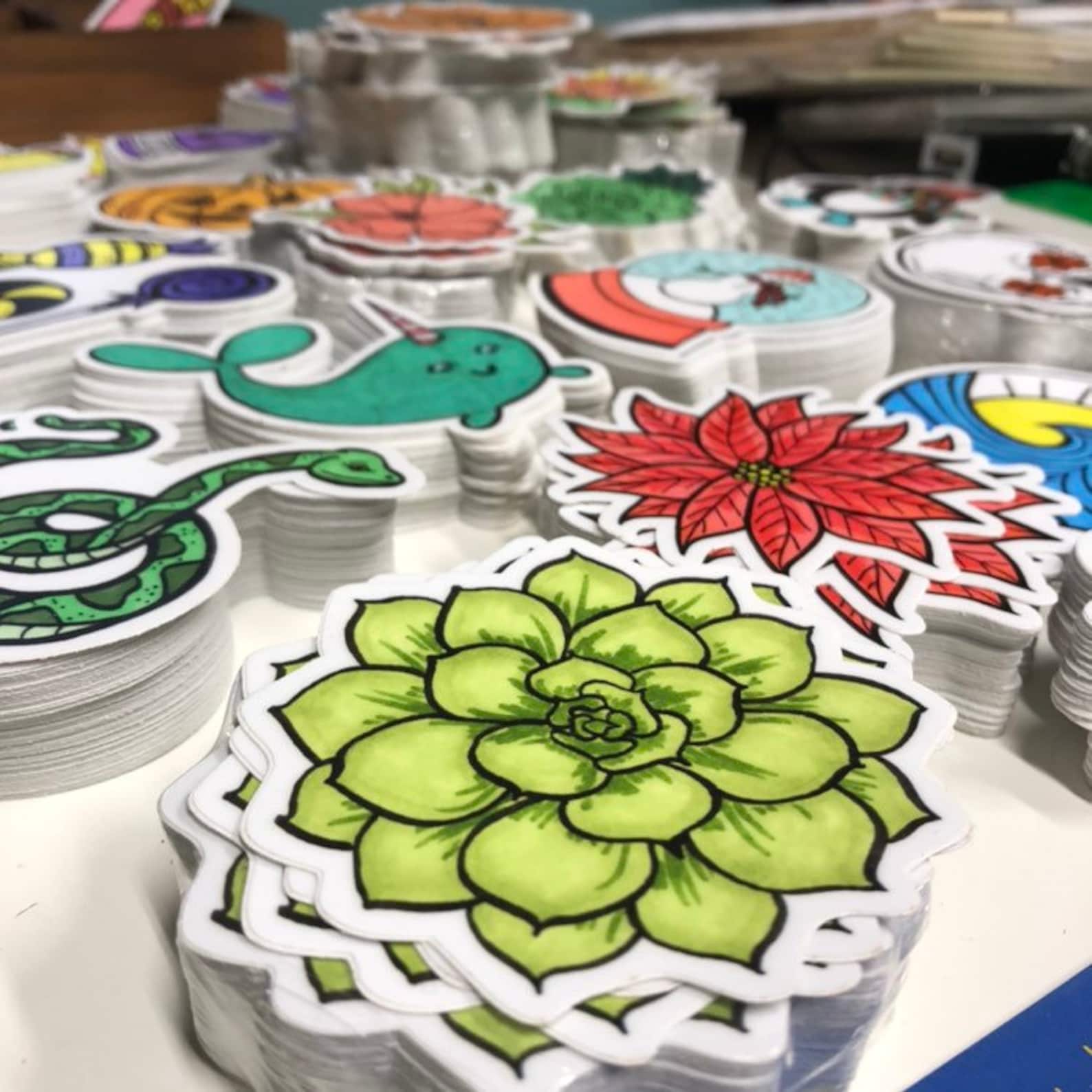 Single Sticker Hand-drawn Waterproof Decal You Choose Design - Etsy