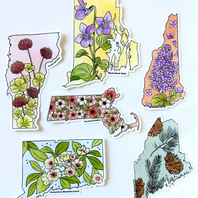 Funny New England Stickers - Etsy