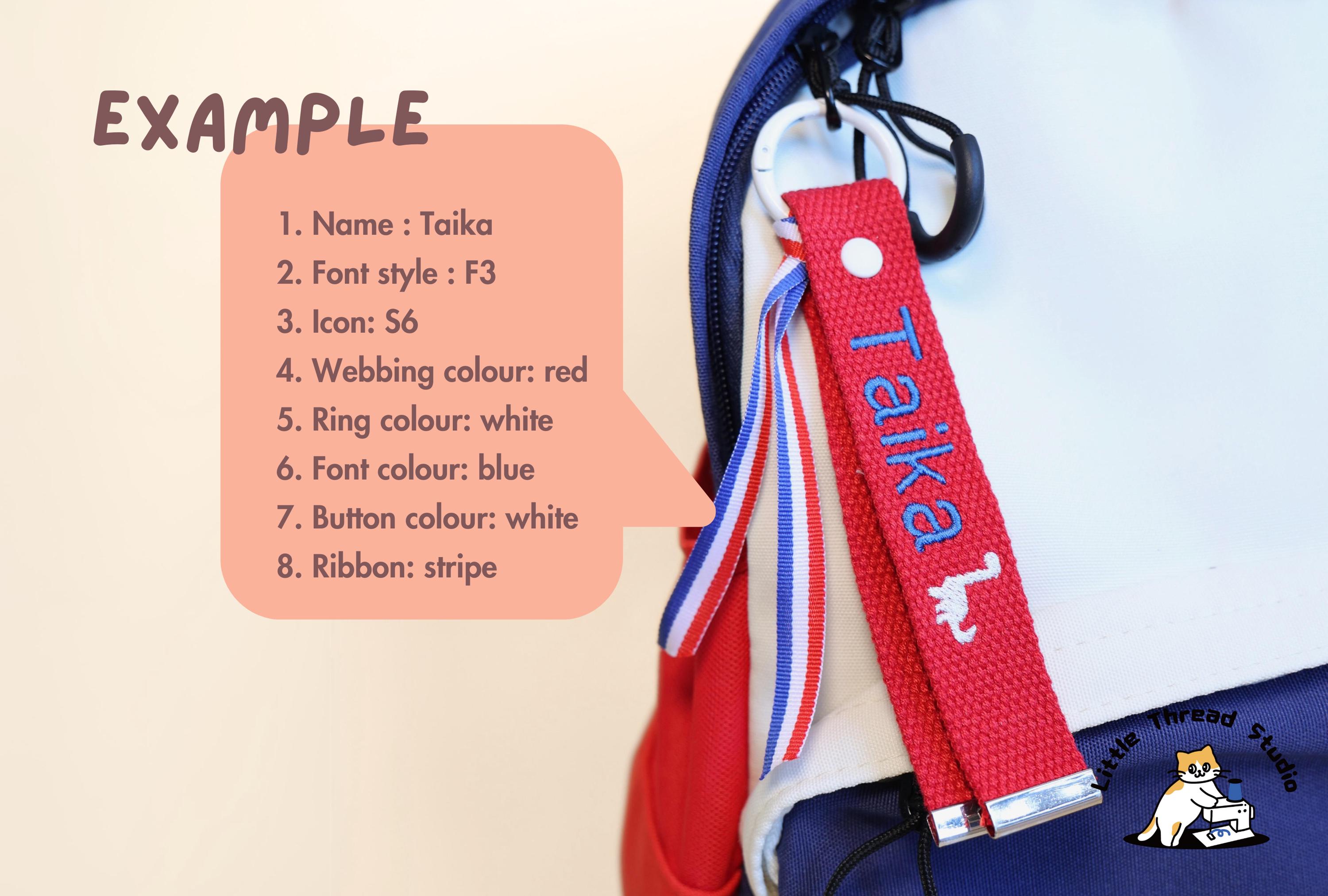 Personalized Embroidered Name Tag – Custom Kids Backpack Label - Etsy