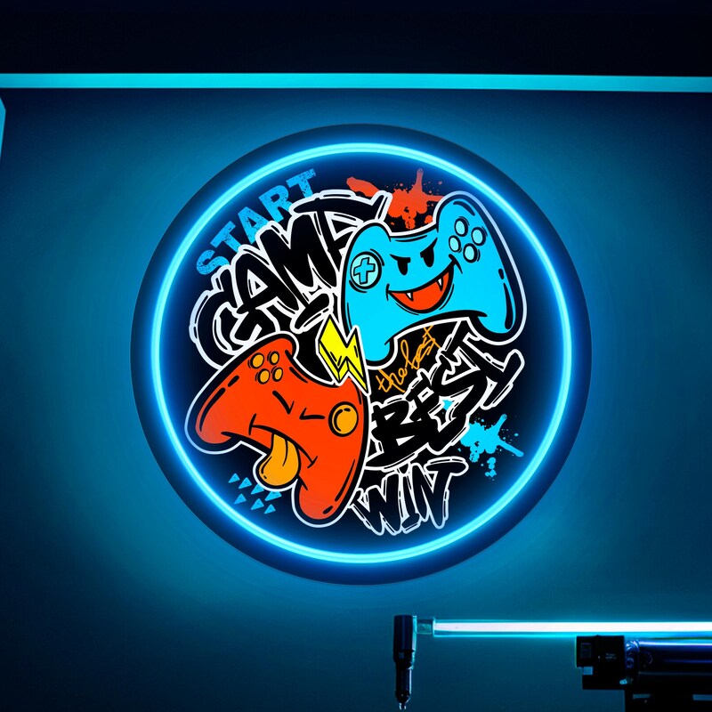 Neon Gaming Sign - Etsy