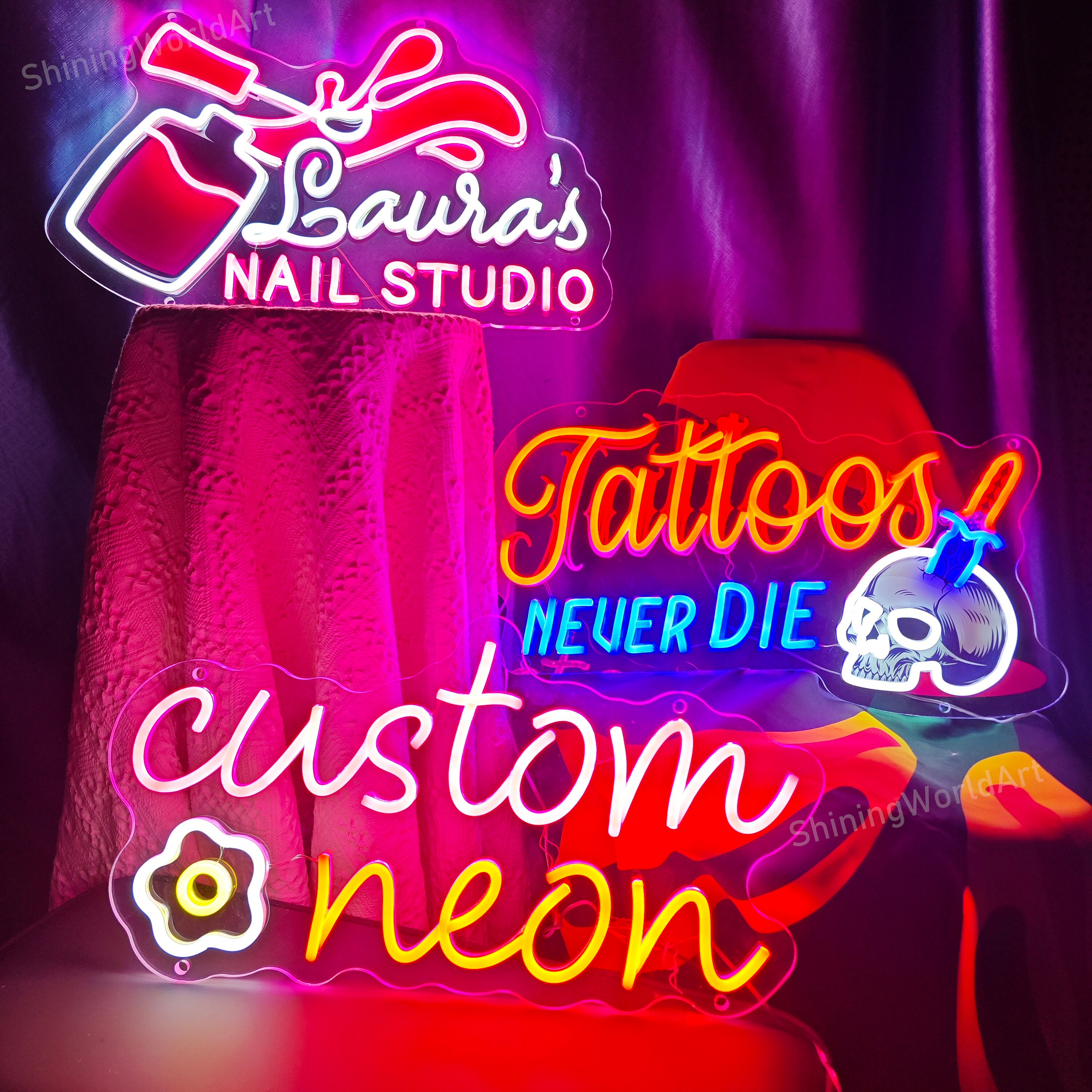 Custom Logo Sign for Wall, Neon Logo Sign Custom, Neon Name Sign ...