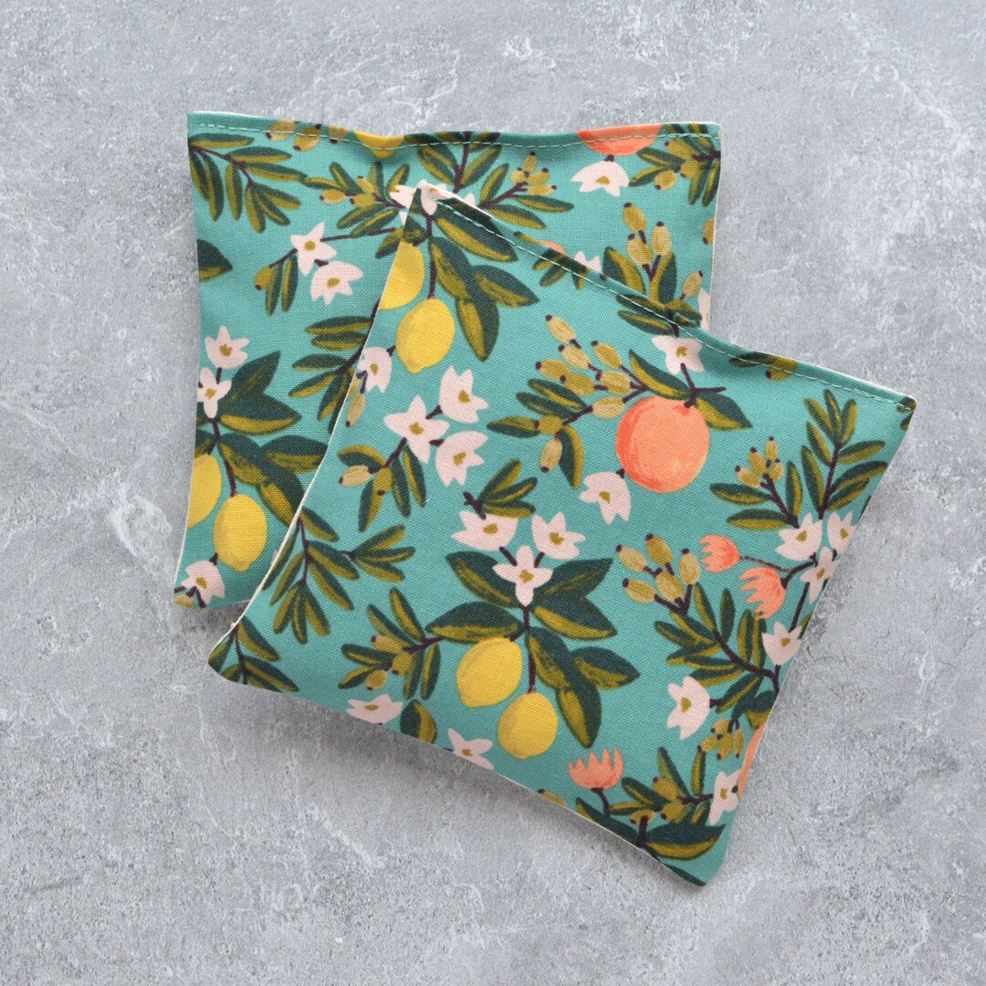 Citrus Grove Teal Cotton Lavender Sachet Bundle Natural Aromatherapy - Etsy
