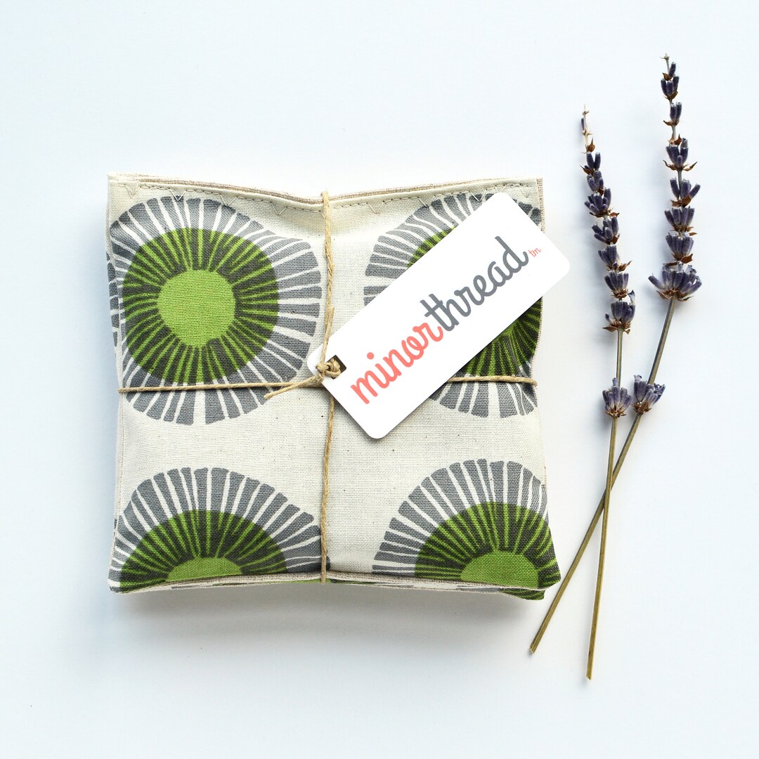 Lavender Sachet Bundle in Sage and Natural Seaside Daisy Cotton ...