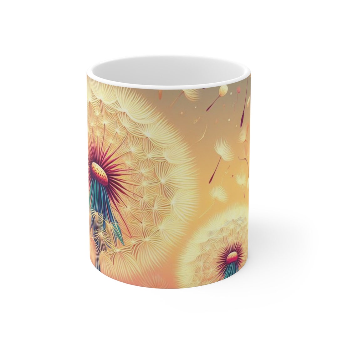 Beautiful Dandelion Pattern Mug 11oz - Etsy