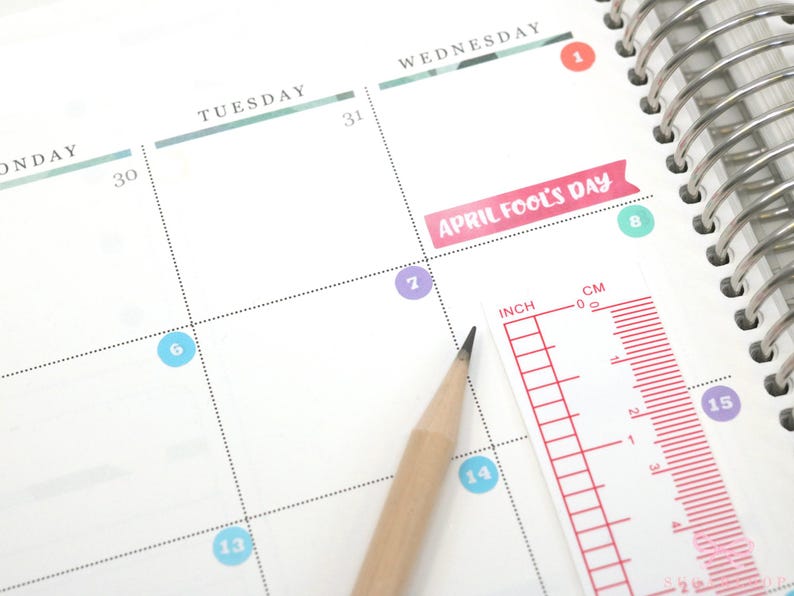USA Holiday Planner and Journal Stickers: Watercolor Brush Script ...