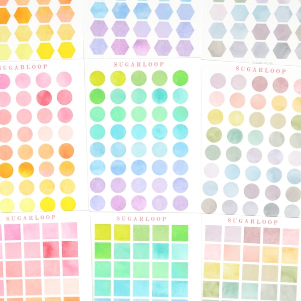 Hexagon Stickers - Etsy