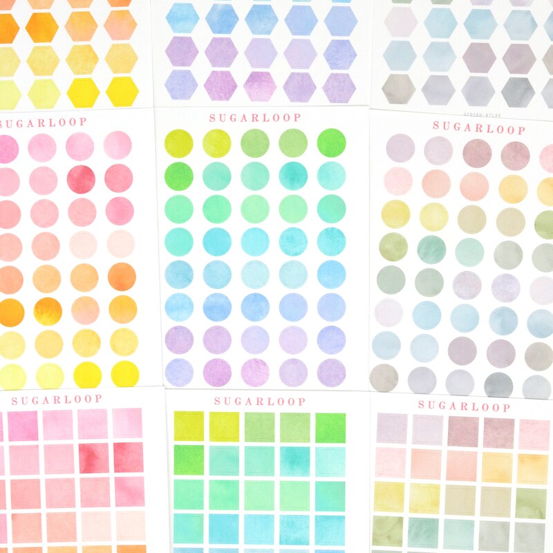 Hexagon Stickers - Etsy