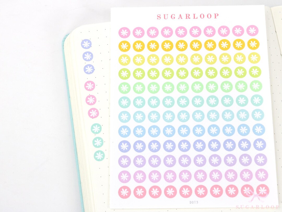 Tiny Asterisk Dot Planner and Journal Stickers: 0.25 in (6 Mm) - Etsy