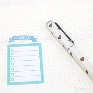 Watercolor Checklist Planner and Journal Stickers: Color Code ...