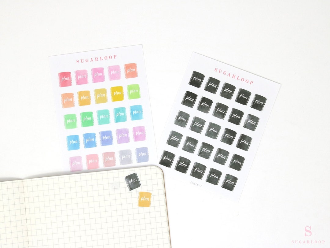 Hand Drawn Planner and Journal Stickers: Planning Time - Etsy