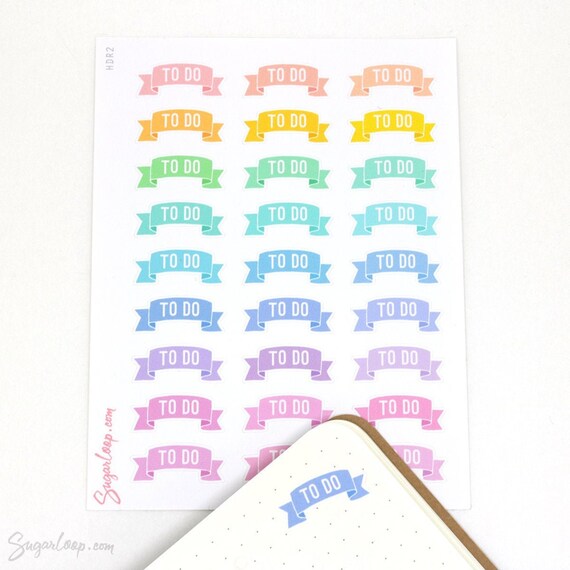 Materials Planner Header Stickers Reminder Stickers Functional Stickers ...
