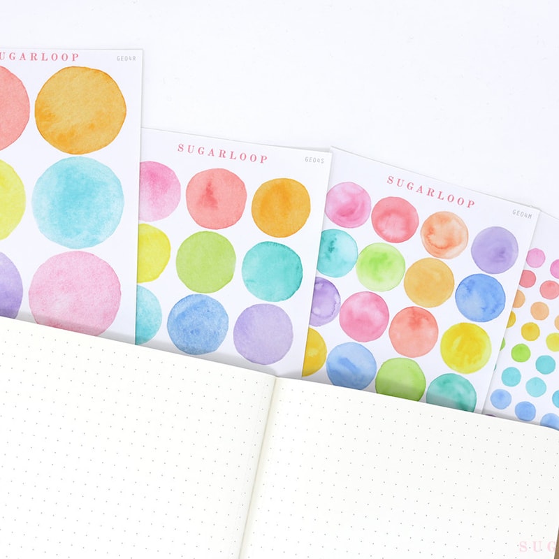 Watercolour Stickers - Etsy