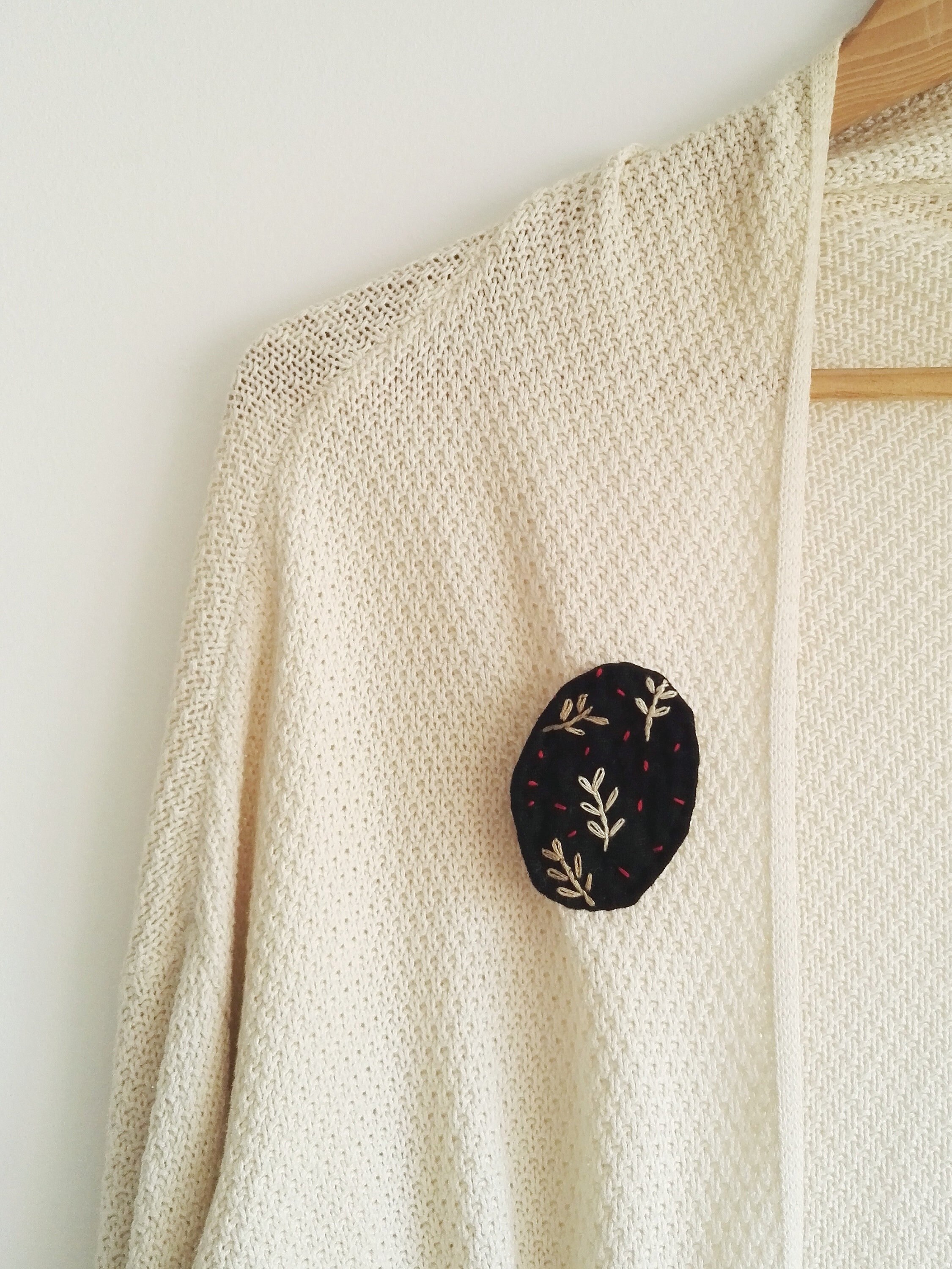 Floral Linen Brooch Hand Embroidered Brooch - Etsy