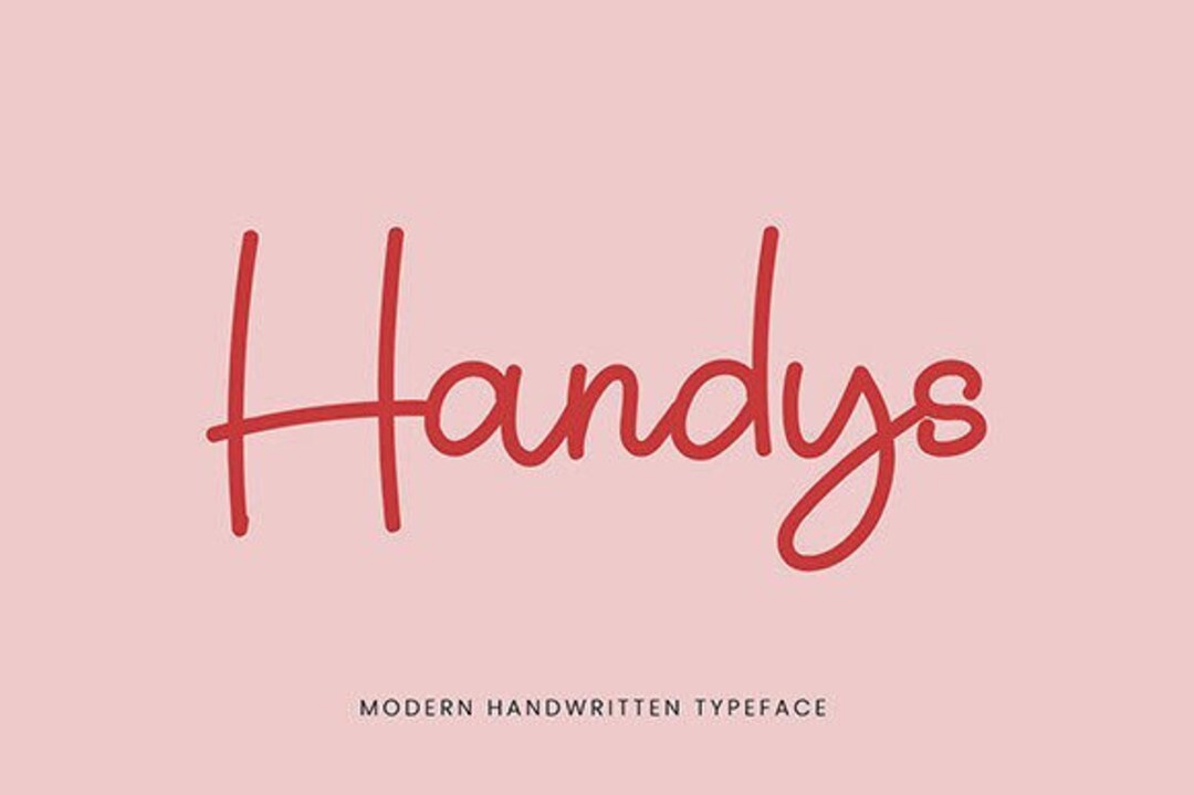Handys Font, Script Font, Beautiful Font, Vintage Font, Retro Font ...