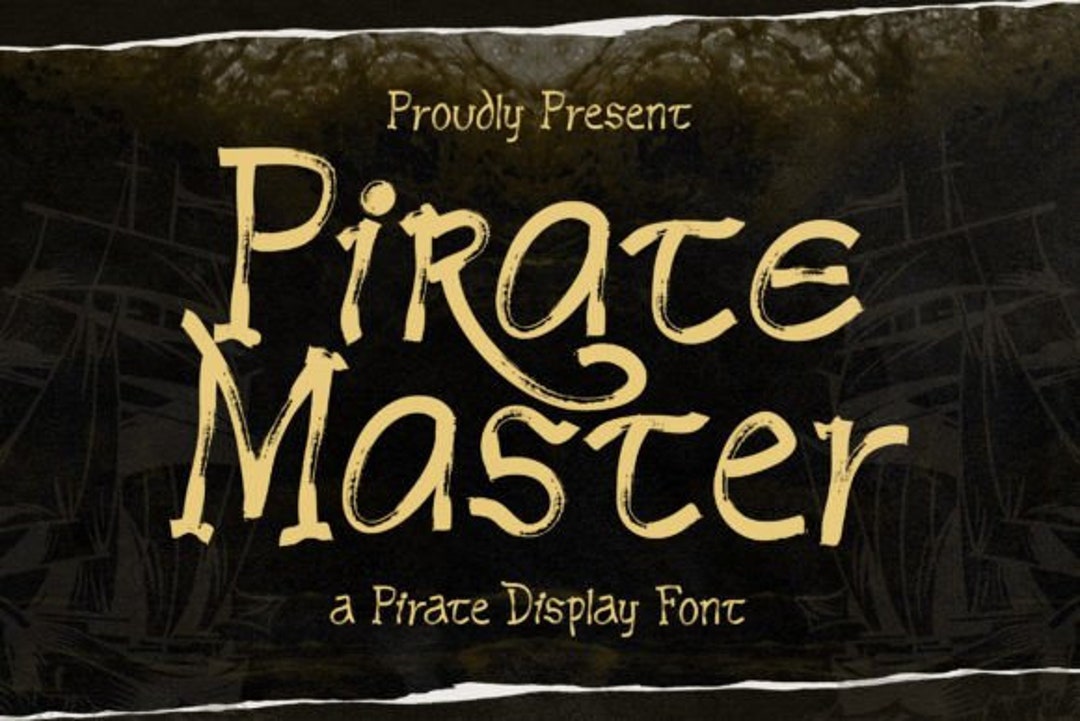 Pirate Master Font, Handwritten Font, Script Beautiful Font, Vintage ...