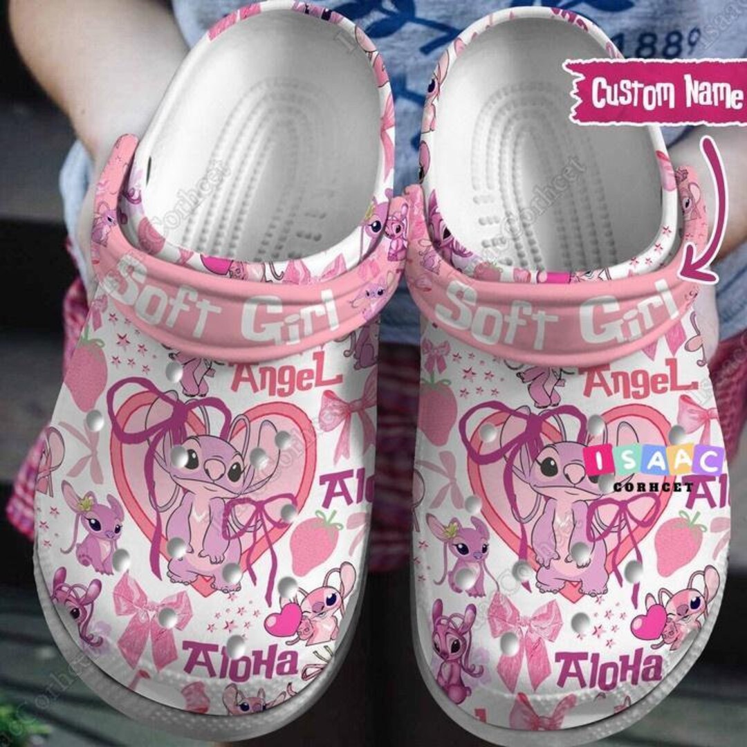 Custom Angel Shoes, Stitch and Angel Sandals, Disney Stitch Sandals ...