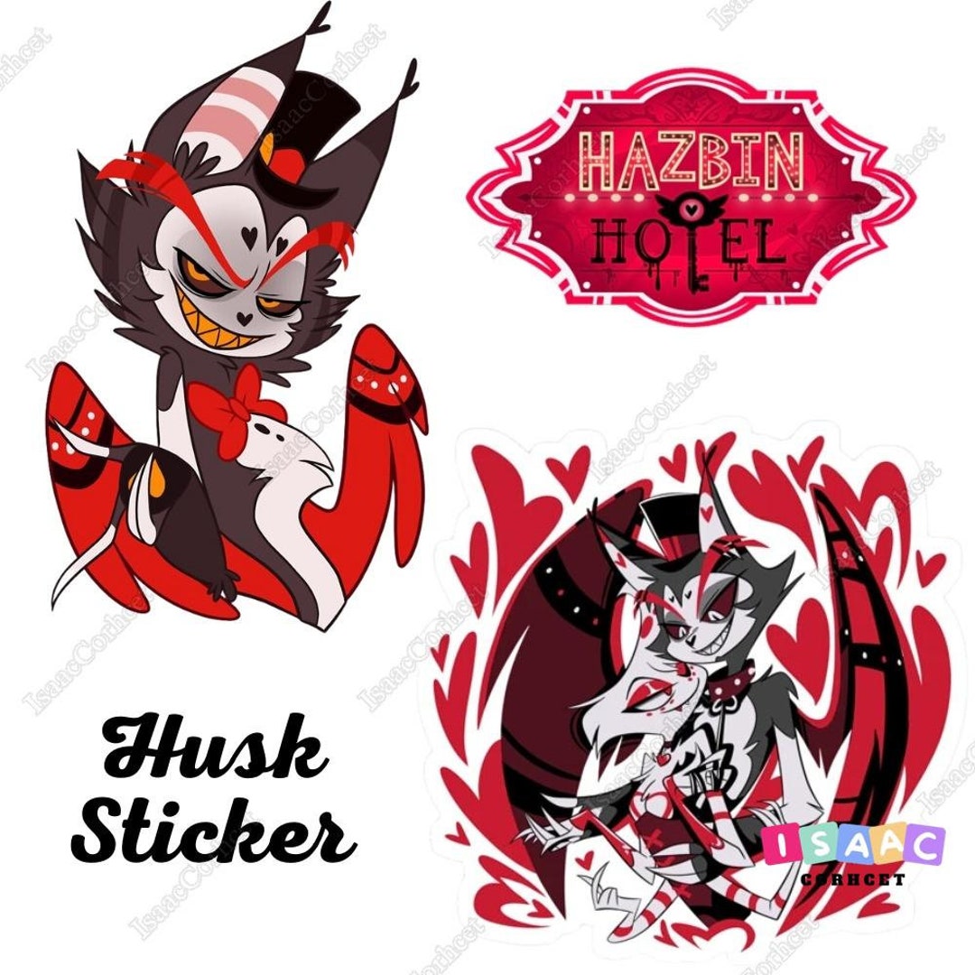 Hazbin Hotel Husk Sticker, Hazbin Hotel Husk Decal, Hazbin Hotel Car ...