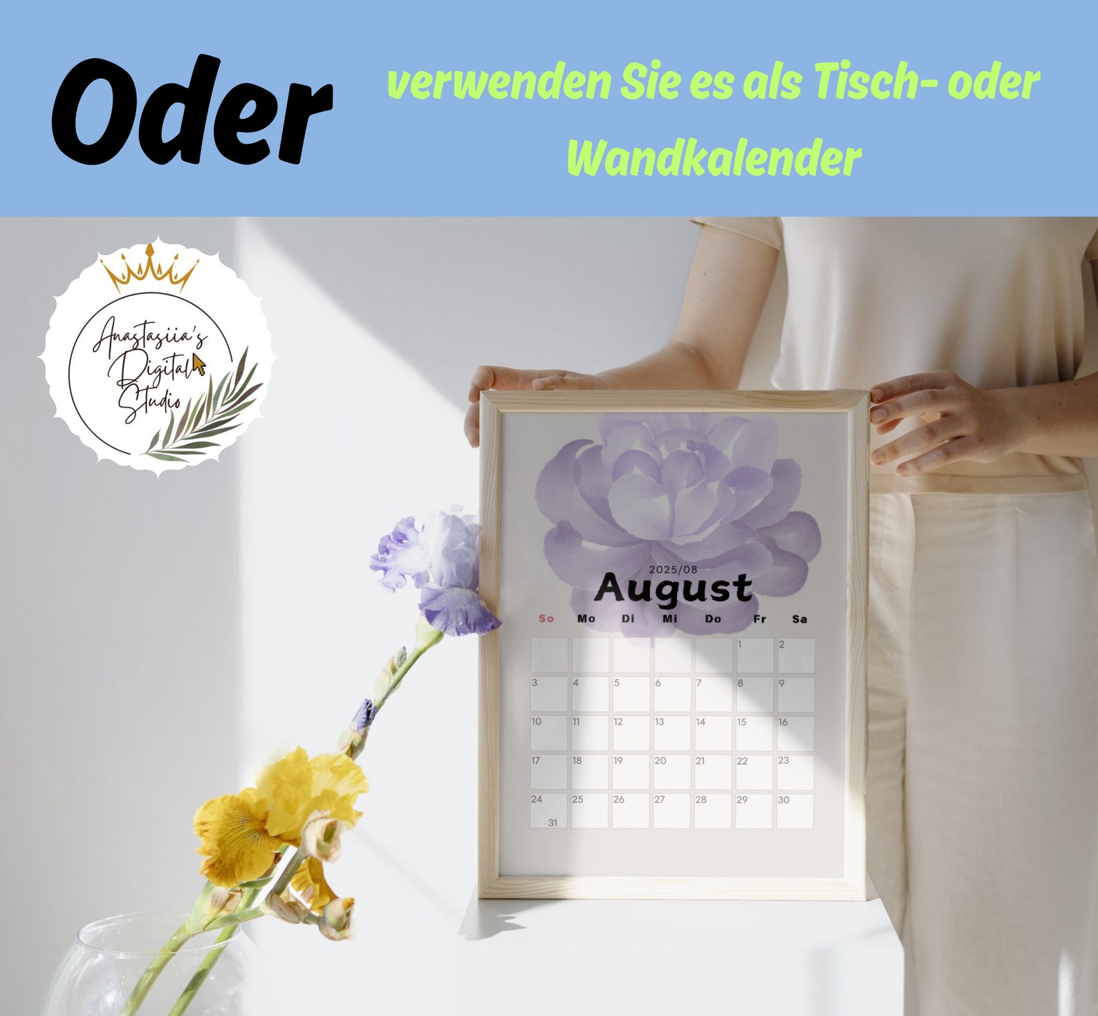 2025 Kalender Monatsplaner Pdf-format A4 Wochenanfang: Sonntag - Etsy