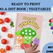 Vegetable Do A Dot Printables for Kids - Fun Educational Activity PDF ...
