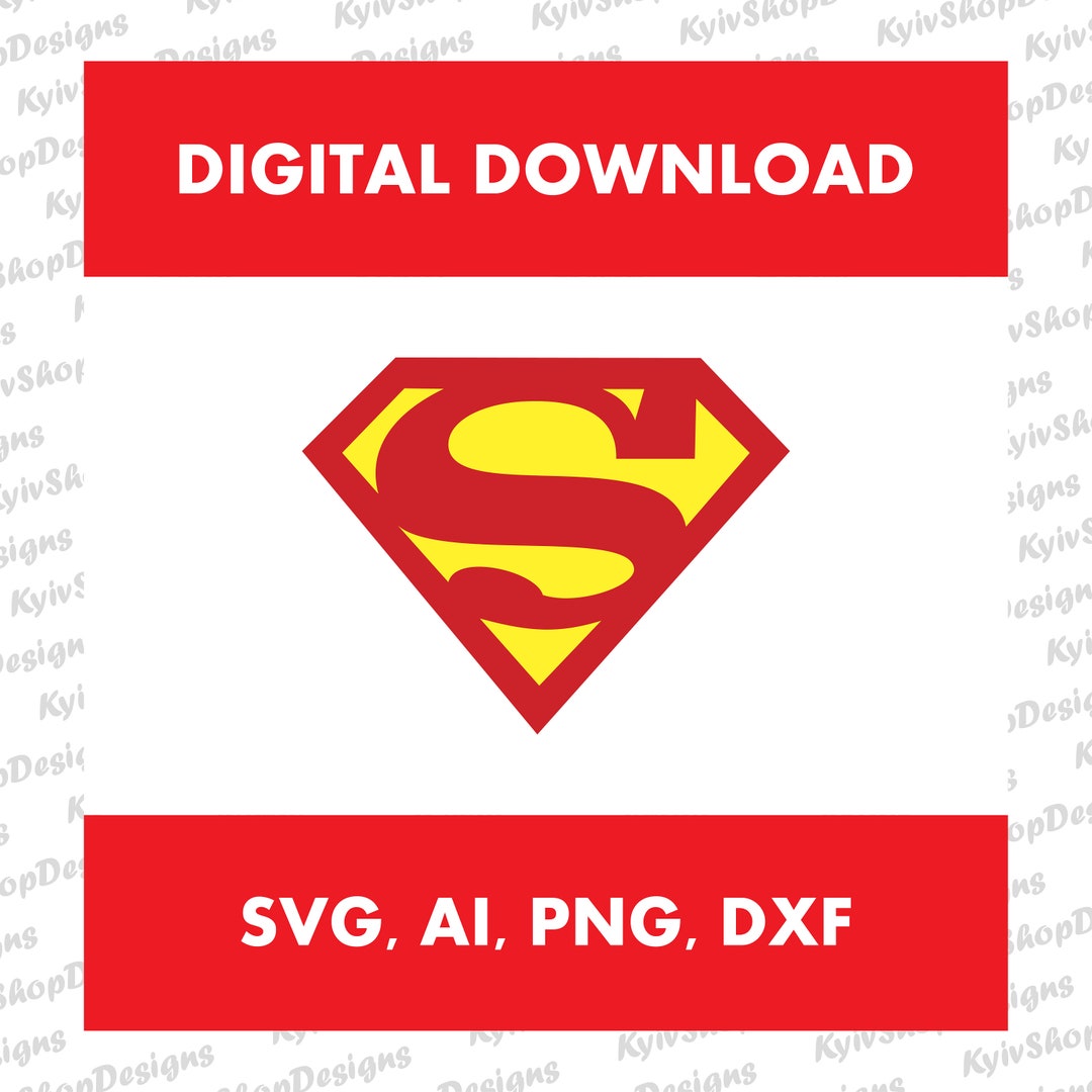 Superman Logo SVG Superman Clipart Símbolo do Superman Superman Vector ...