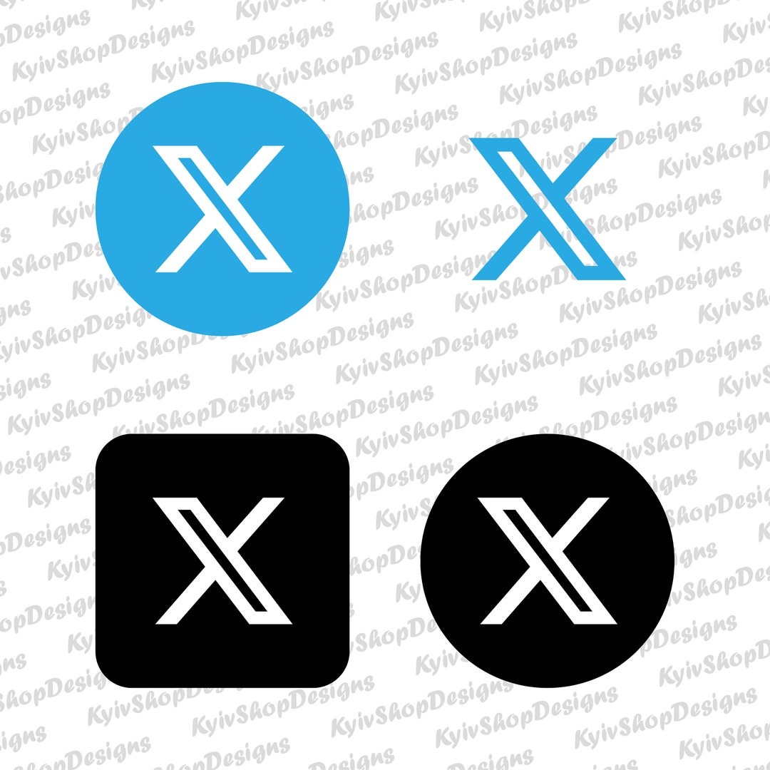 Twitter X Logo Icon SVG File, File for Cricut, for Silhouette, Cut File ...