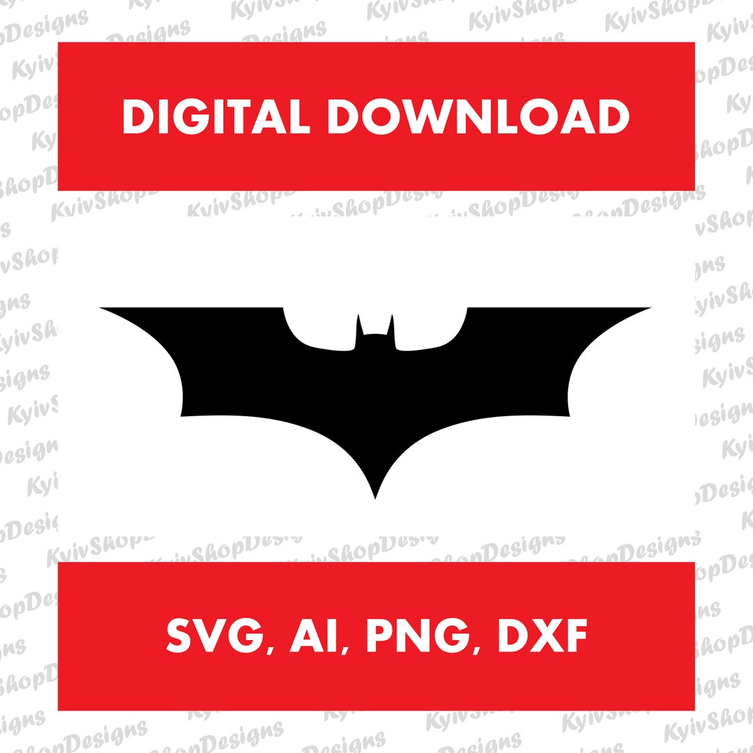 Batman Logo SVG Batman Clipart Batman Symbol Batman Vector Digital ...