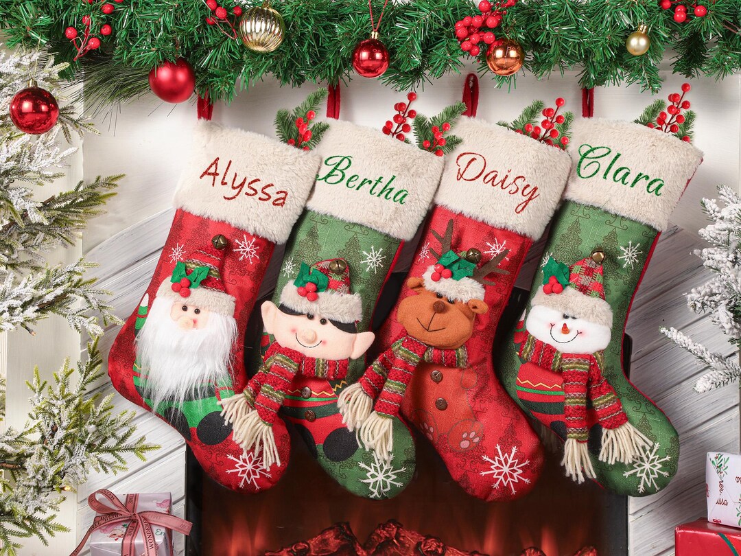 Personalized Christmas Stockings,custom Christmas Stocking Decorations ...
