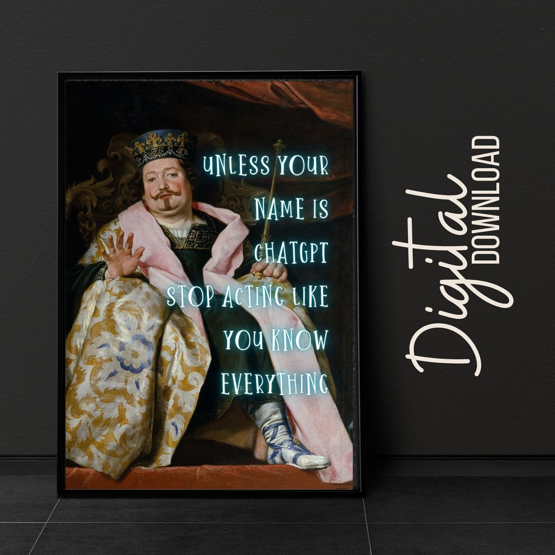 Chatgpt Quote Print, Alter Art, Digital Wall Art, Printable Art ...