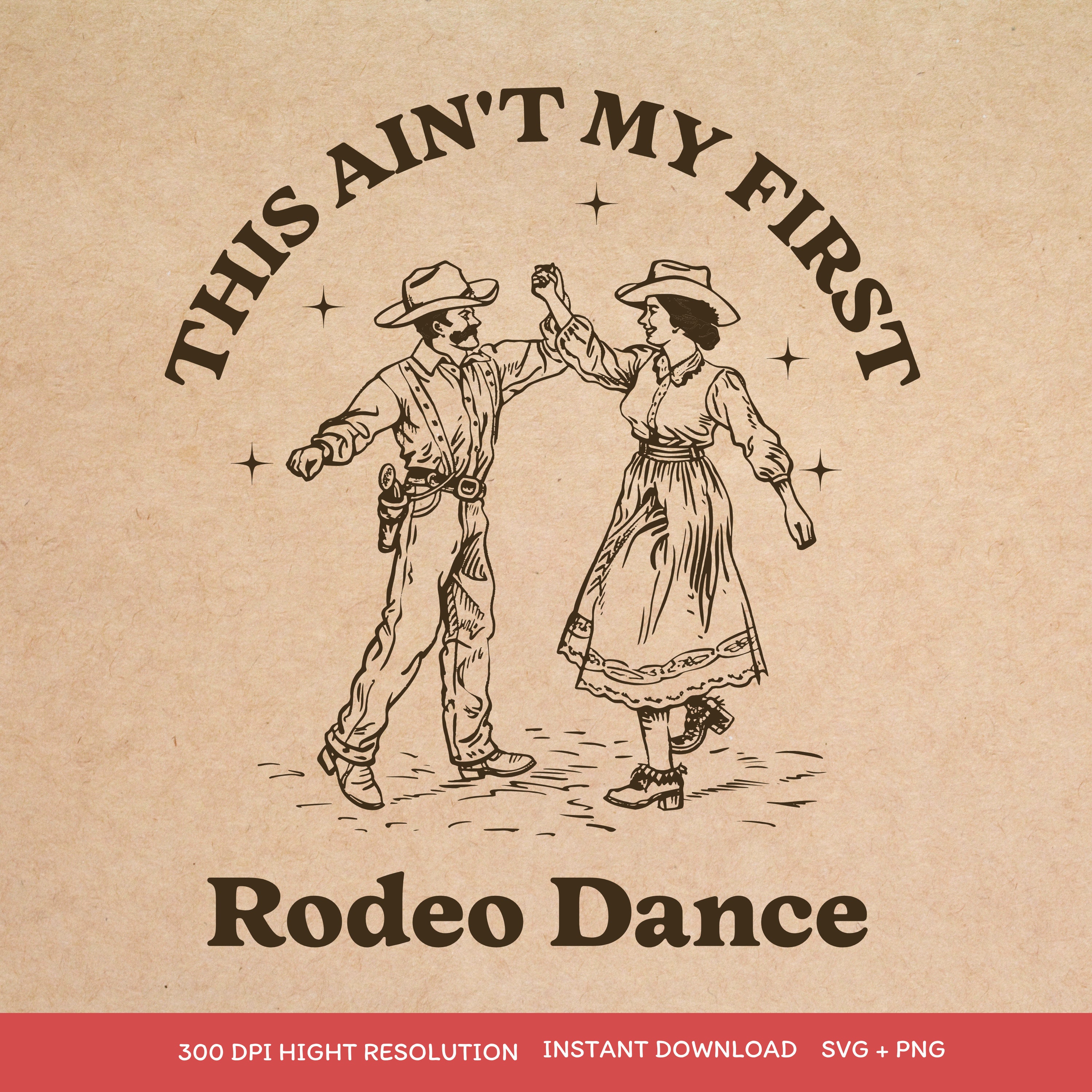 Cowboy Dancing SVG PNG Files, Western Dance Clipart, Rodeo Dance ...