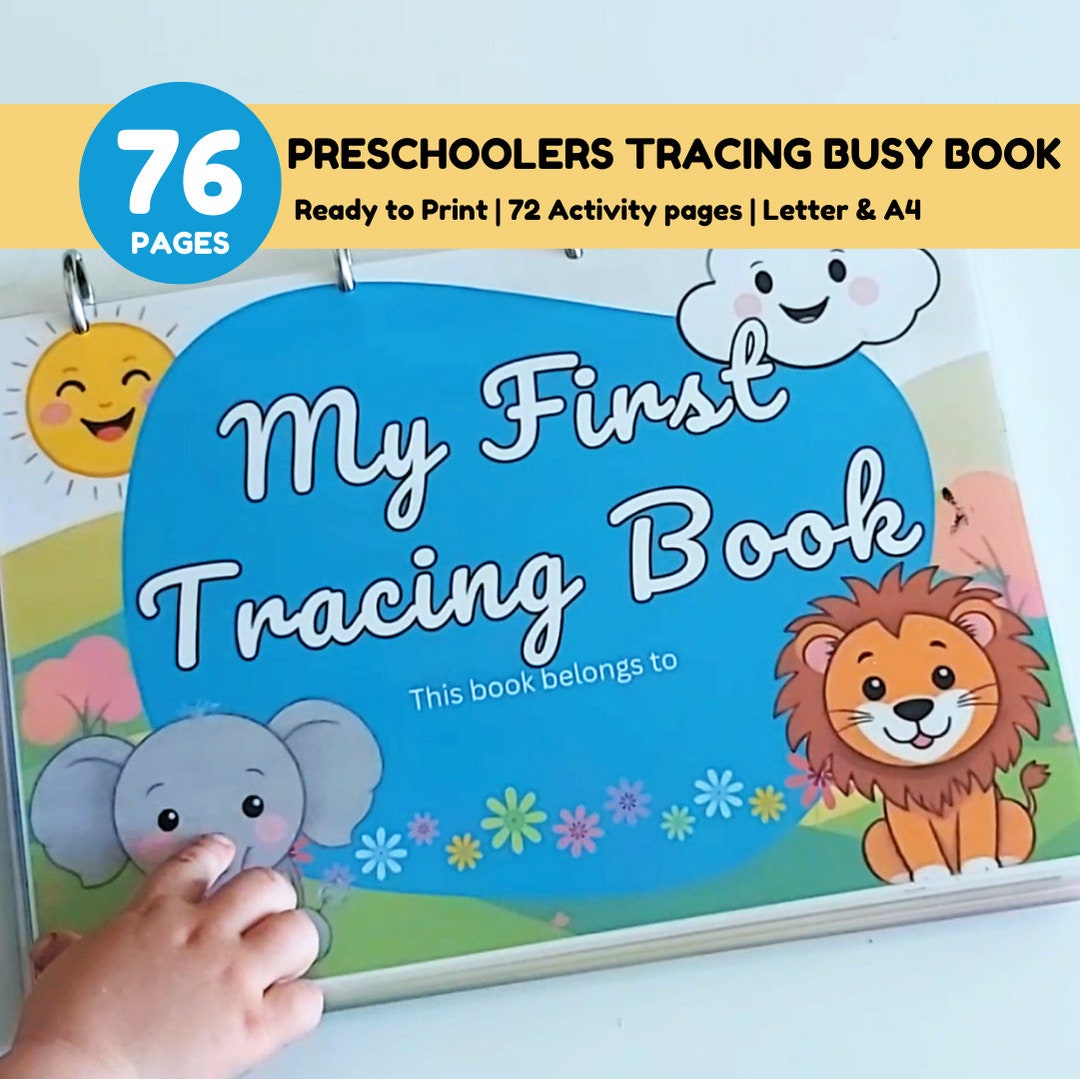 Tracing Book, Toddler Learning Binder, Preschool Activities, Homeschool ...