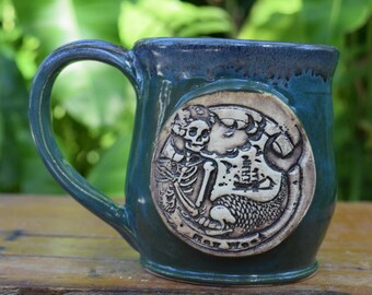 Handcrafted Key West Pottery Coffee Mug, Colorful Tropical Design ...