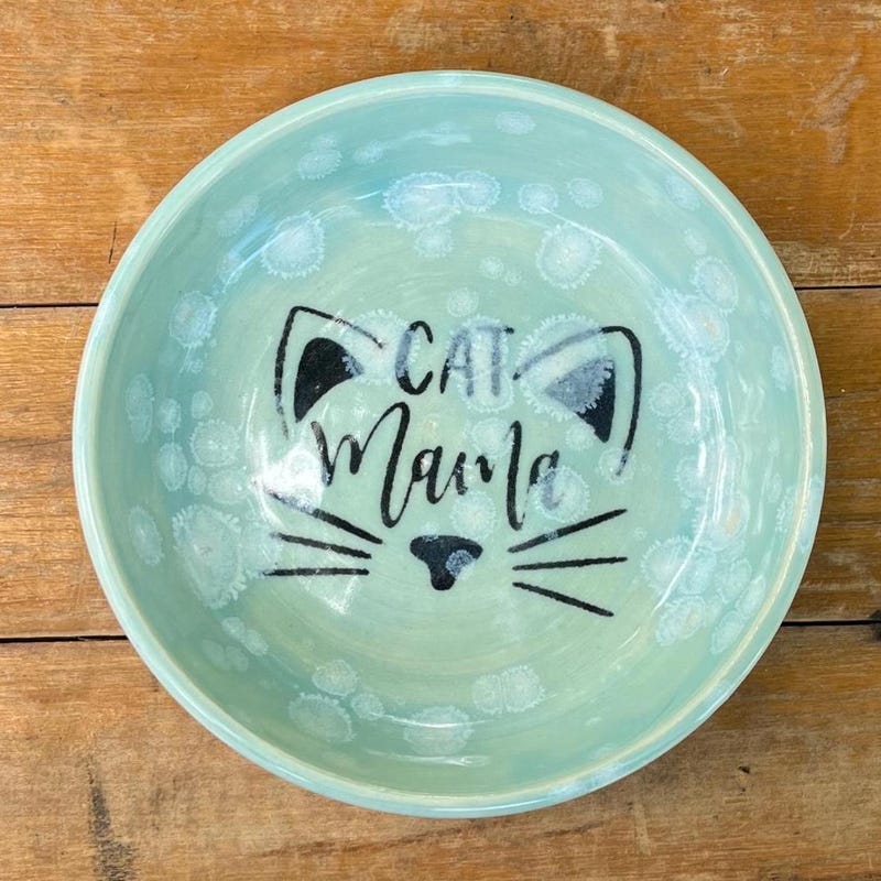 Ceramic Cat Dish - Etsy