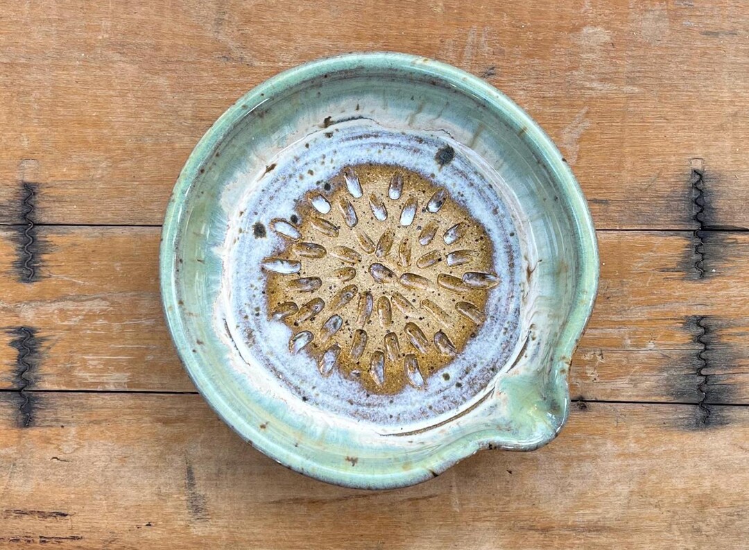 Handcrafted Wheel Thrown Pottery Garlic Grater Dish, Makes a Great ...