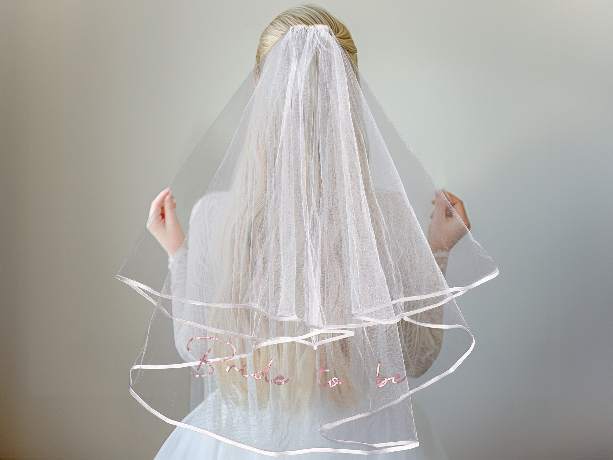 Personalized Bridal Veil,bridal Shower Veil,bride-to-be Veil ...