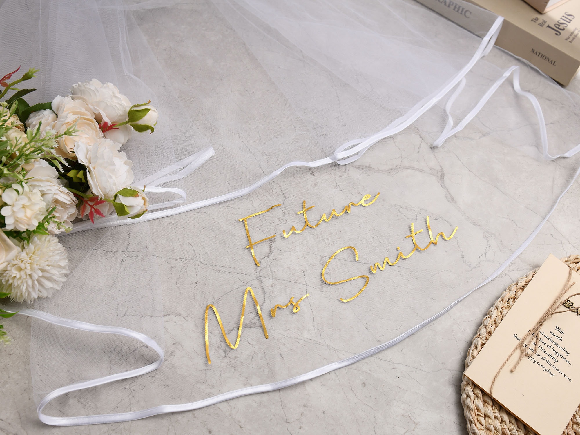 Personalized Bridal Veil,bridal Shower Veil,bride-to-be Veil ...