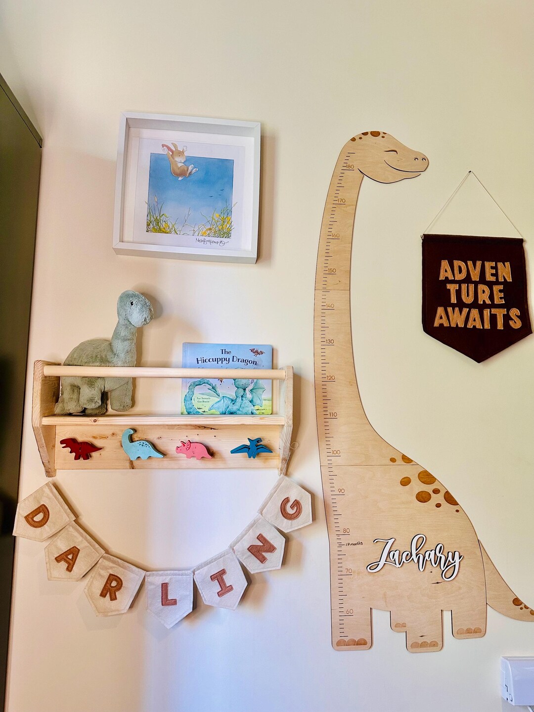 Gender Neutral ‘DARLING’ Felt Wall Hanging Banner, Nursery/children’s ...
