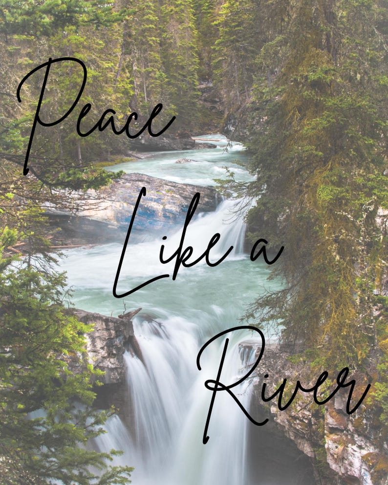Peace Like a River - Hymn Wall Art - Home Decor - Etsy