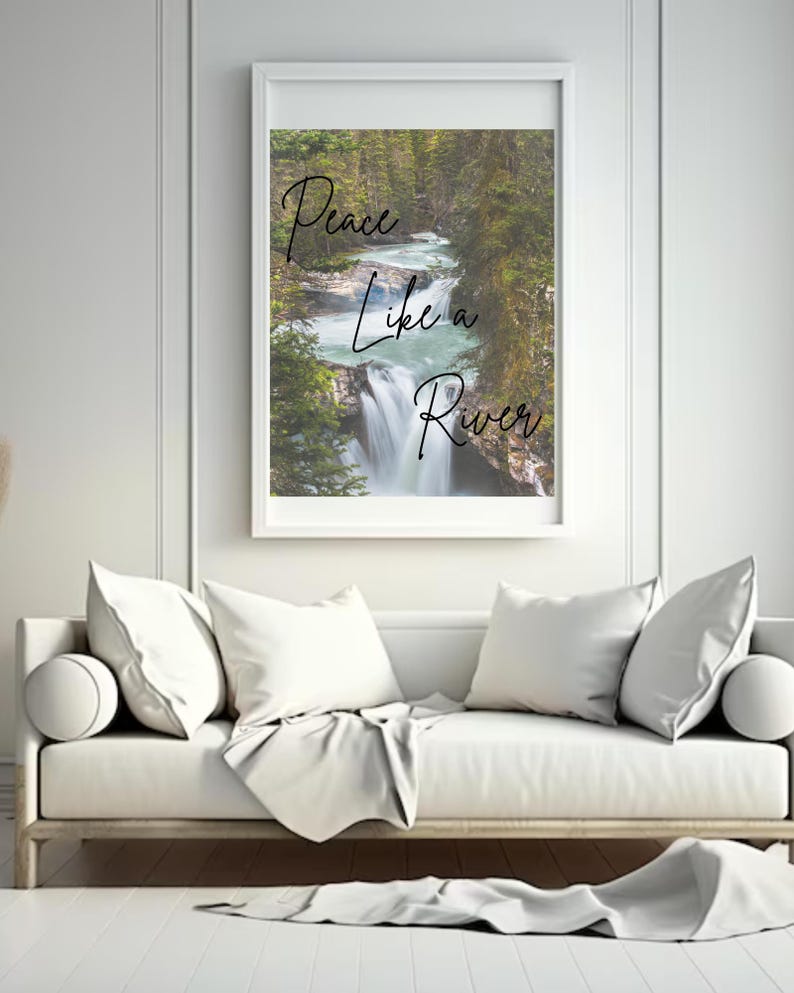 Peace Like a River - Hymn Wall Art - Home Decor - Etsy