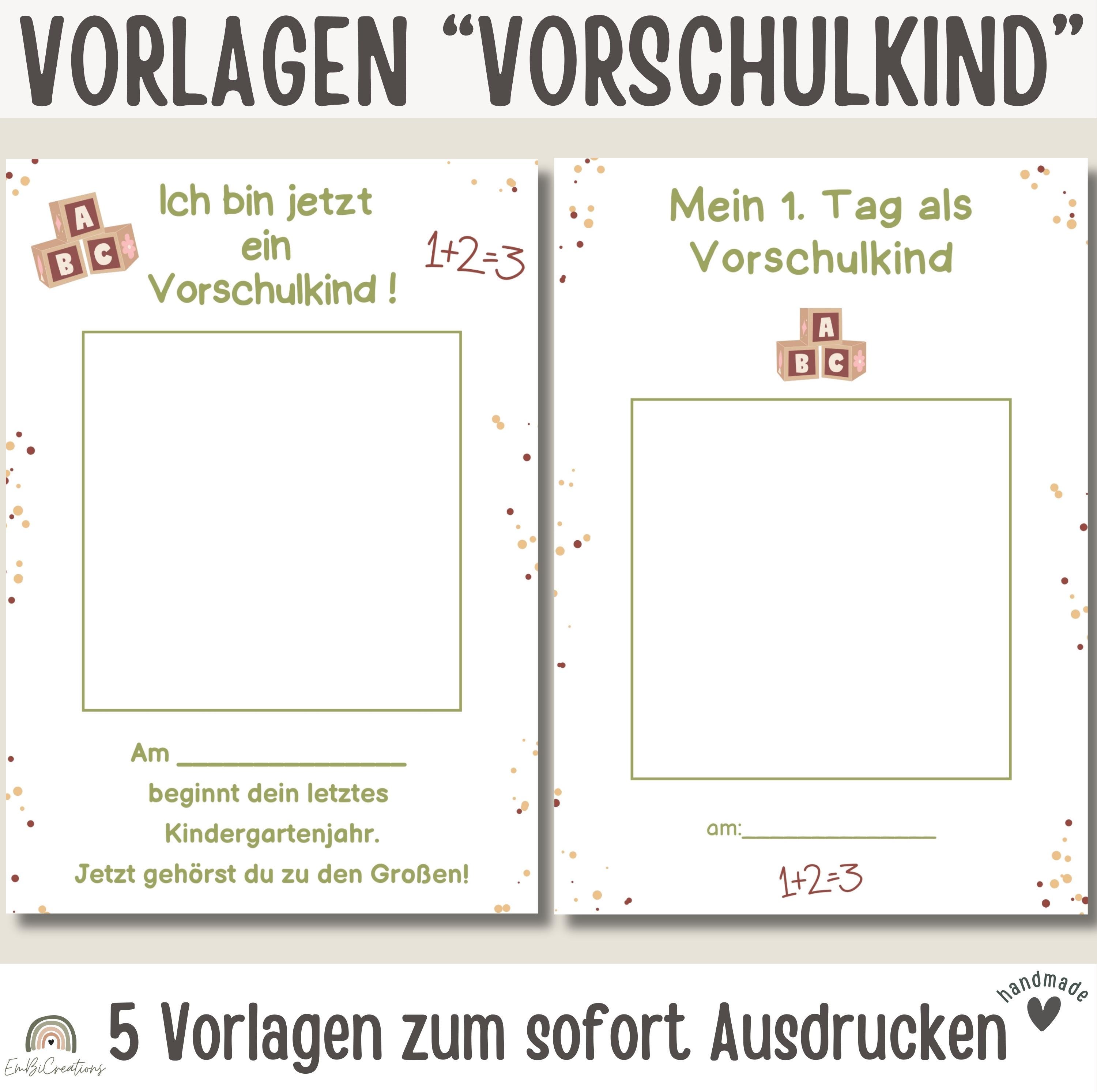 5 Vorschulkinder Vorlagen Kita Portfolio Vorlage Kindergarten Vorschule Vorlage Für Erzieher ...