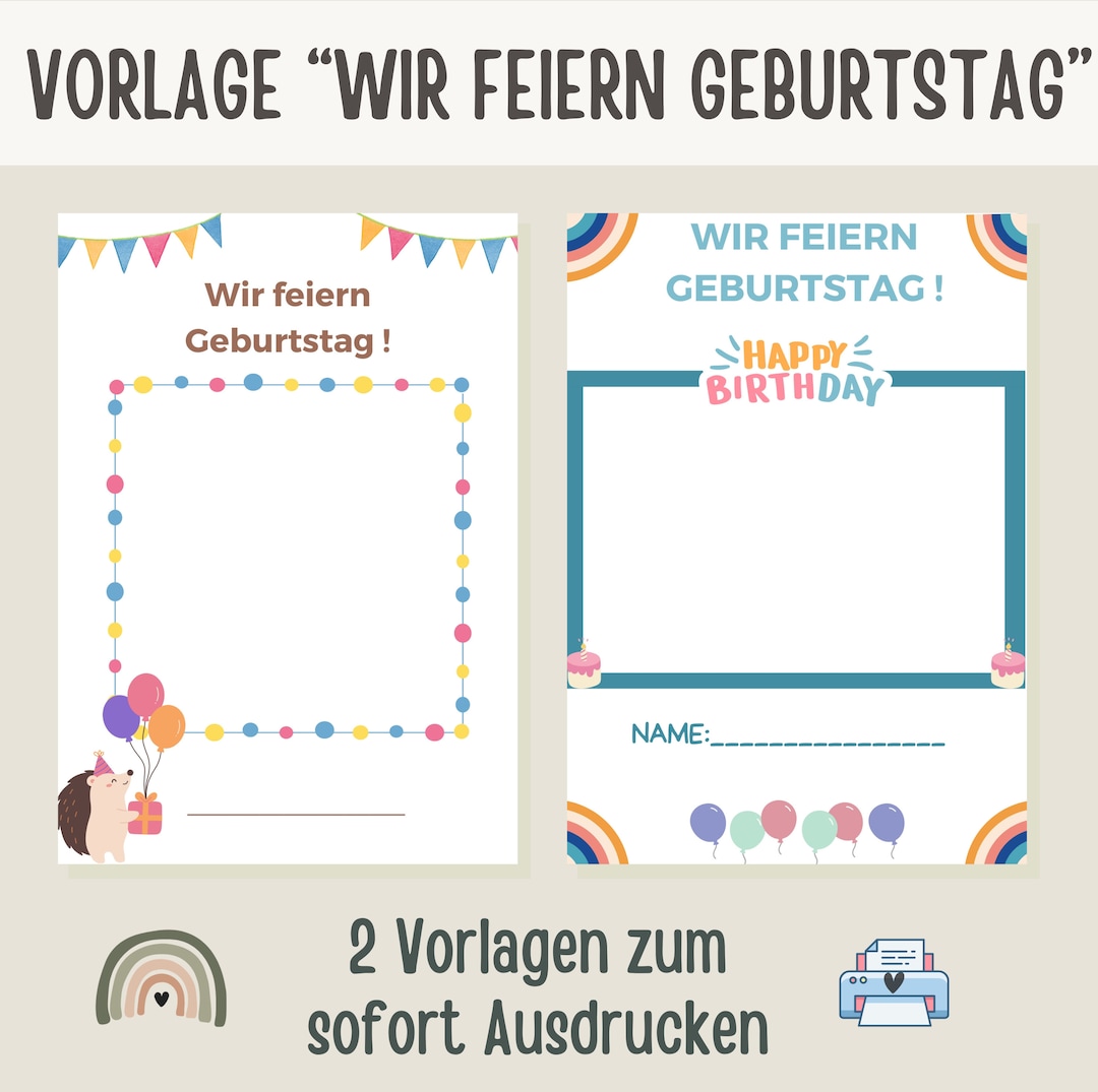 Kindergarten Portfolio Vorlagen Portfolio Geburtstag
