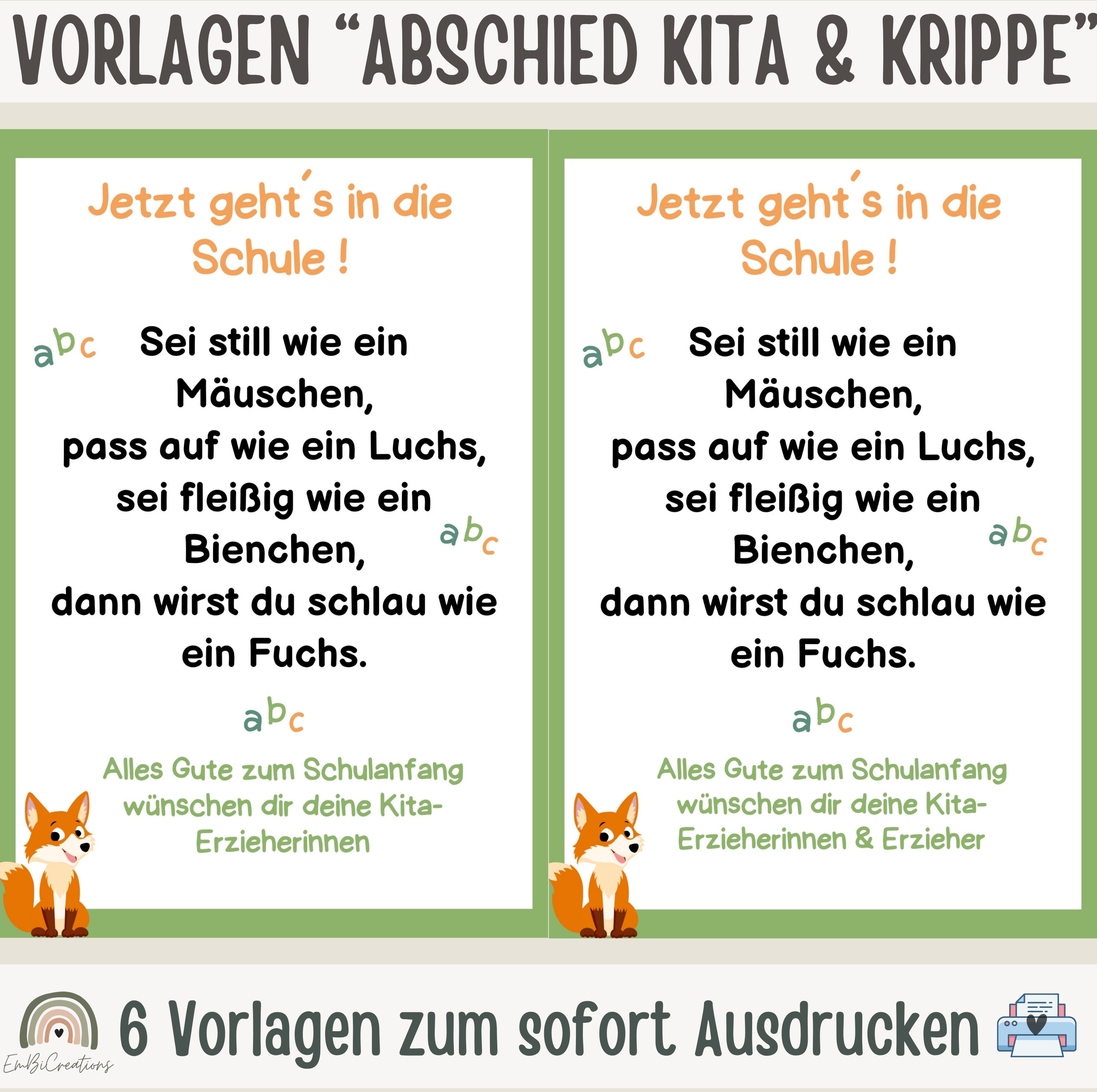 Vorlage Abschied Kita | Portfolio Vorlagen Kindergarten | Vorlage ...