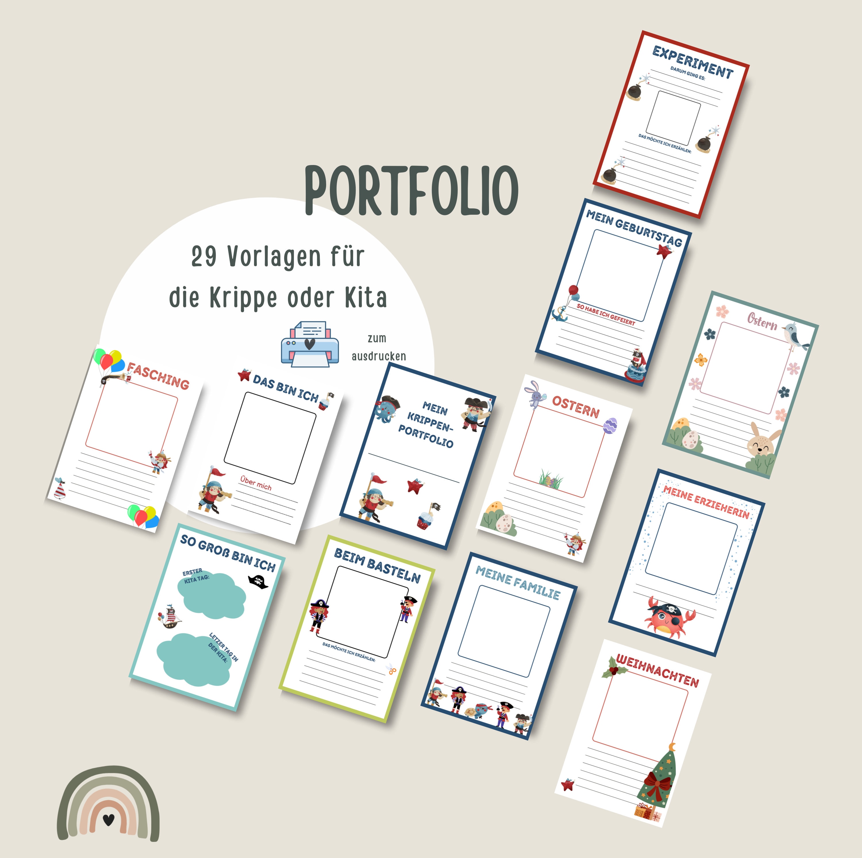 Learning Poster Weather Daycare Portfolio Templates Kindergarten ...
