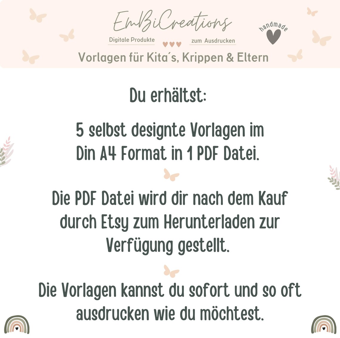 5 Preschool Templates for Daycare | Portfolio Template for Kindergarten ...
