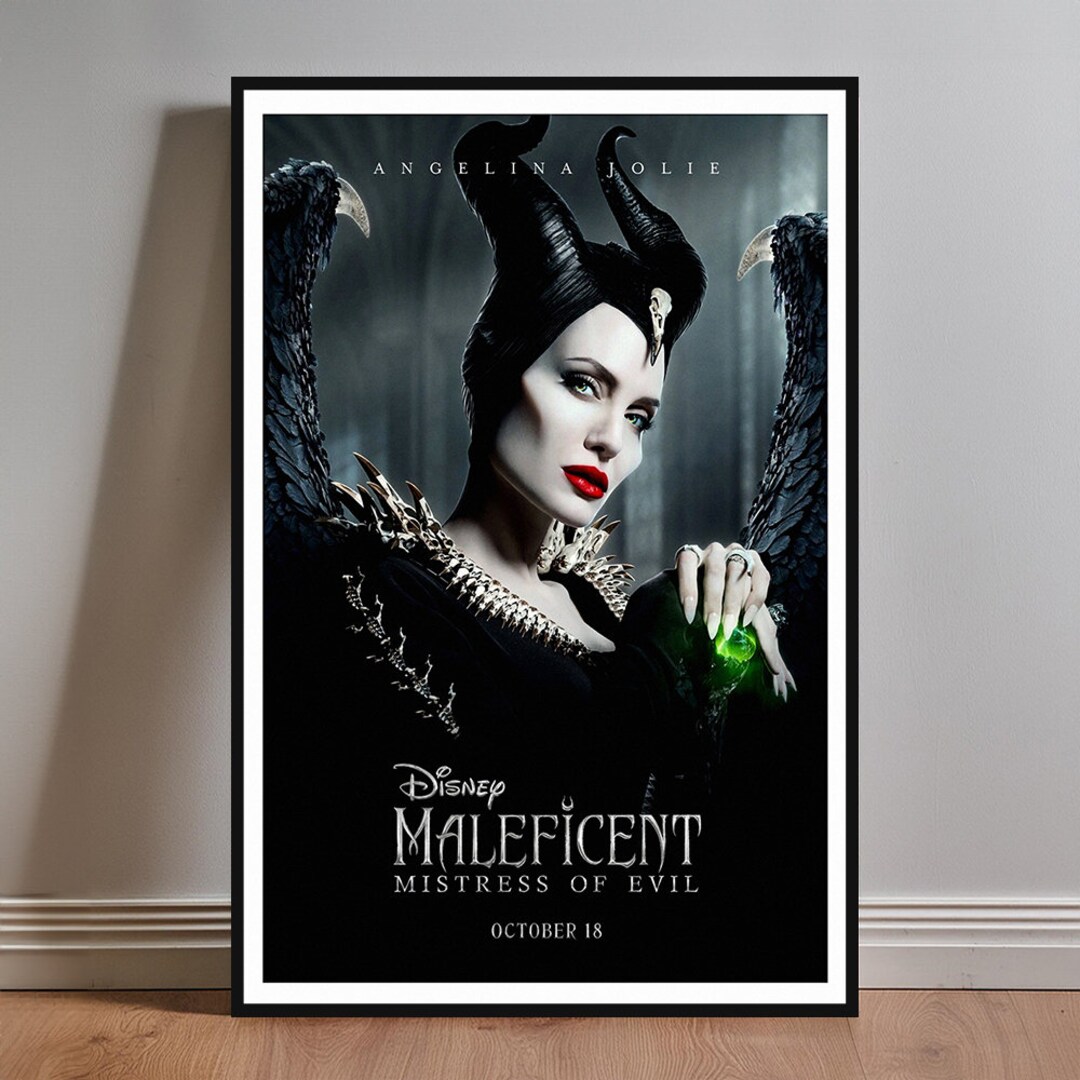 Maleficent Mistress of Evil Movie Poster Film Fan Collectibles Canvas ...
