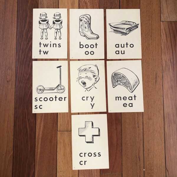 Vintage Flashcards - Etsy
