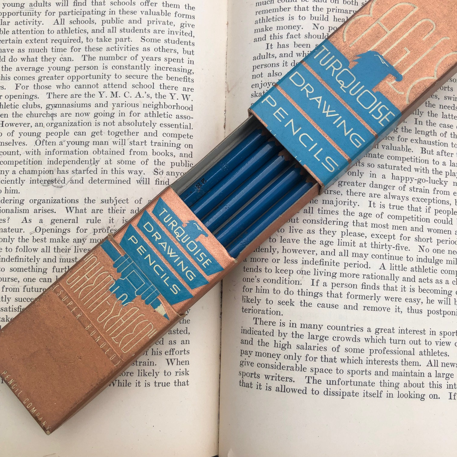 Your Choice Vintage Eagle Turquoise Drawing Pencils or - Etsy
