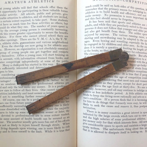 Folding Wood Ruler - Etsy